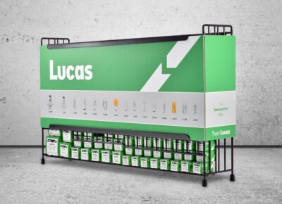 Lucas Automotive Car Bulb Stand 140 bulbs Motor Factor Workshop Garage ...