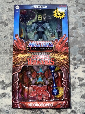 Mattel Netflix MOTU Origins Skeletor Stranger Things Demogorgon 2 Pack ...