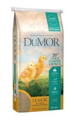 DuMOR 3006317-306 Poultry Supplies 20% Chick Starter / Grower Feed in ...