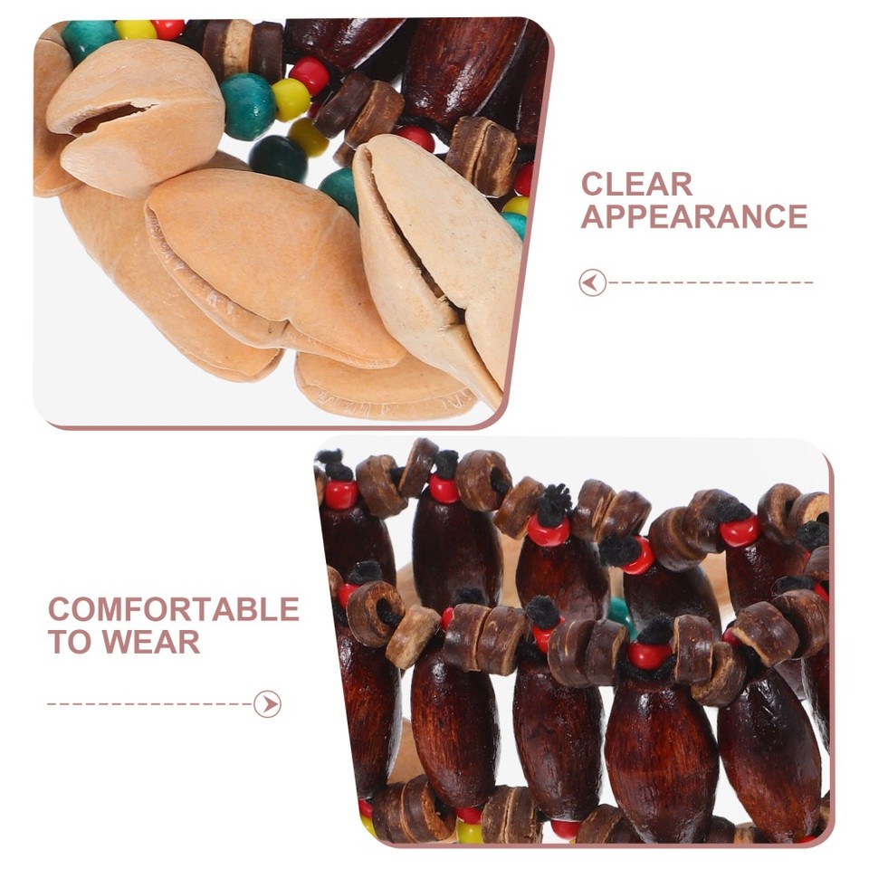 2 Pcs Nut Shell African Bracelet Custom Jingle Bell Nutshell Braclet | eBay