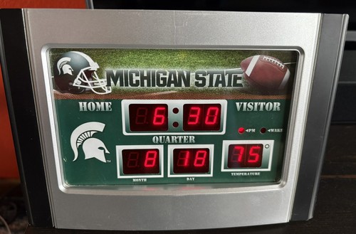 Scoreboard Clock MSU Michigan State Spartans Football Digital Table Top ...