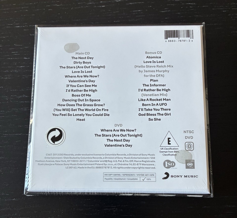 NEW David Bowie The Next Day Extra Limited Edition 2CD/DVD Box Set 2013 Bonus | eBay