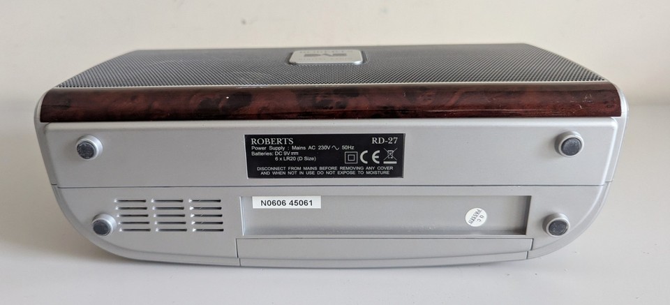 Roberts DAB/FM Radio Gemini RD 27 Battery/Mains Digital Twin Speakers ...