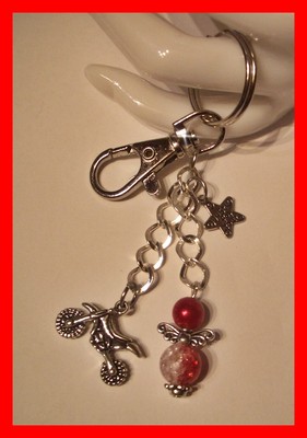 Toller Cross Motorrad Schutzengel Glücksbringer Schlüsselanhänger NEU ...