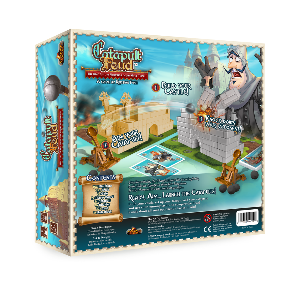 Catapult Feud Strategy Board Game. Catapults - Crossbows - Trebuchet ...