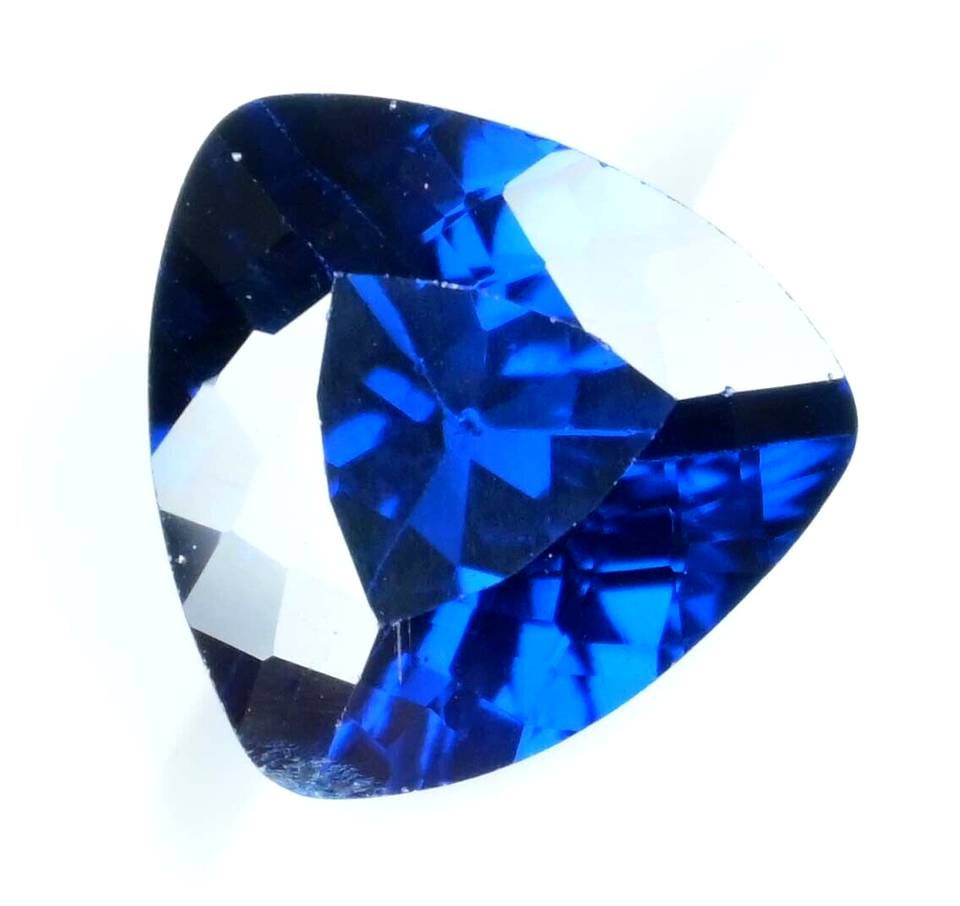 12.70 Ct Natural Arkansas Blue Benitoite Certified Excellent Trillion ...