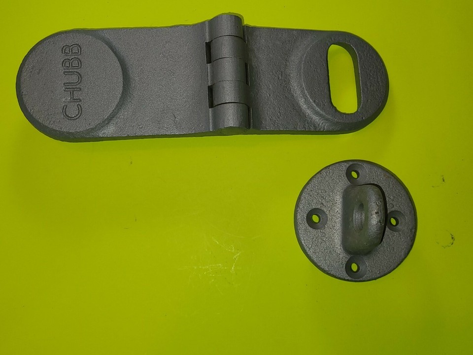 CHUBB BATTLESHIP HIGH SECURITY PADLOCK BAR LOCK HASP FOR MEDECO MULTI T ...