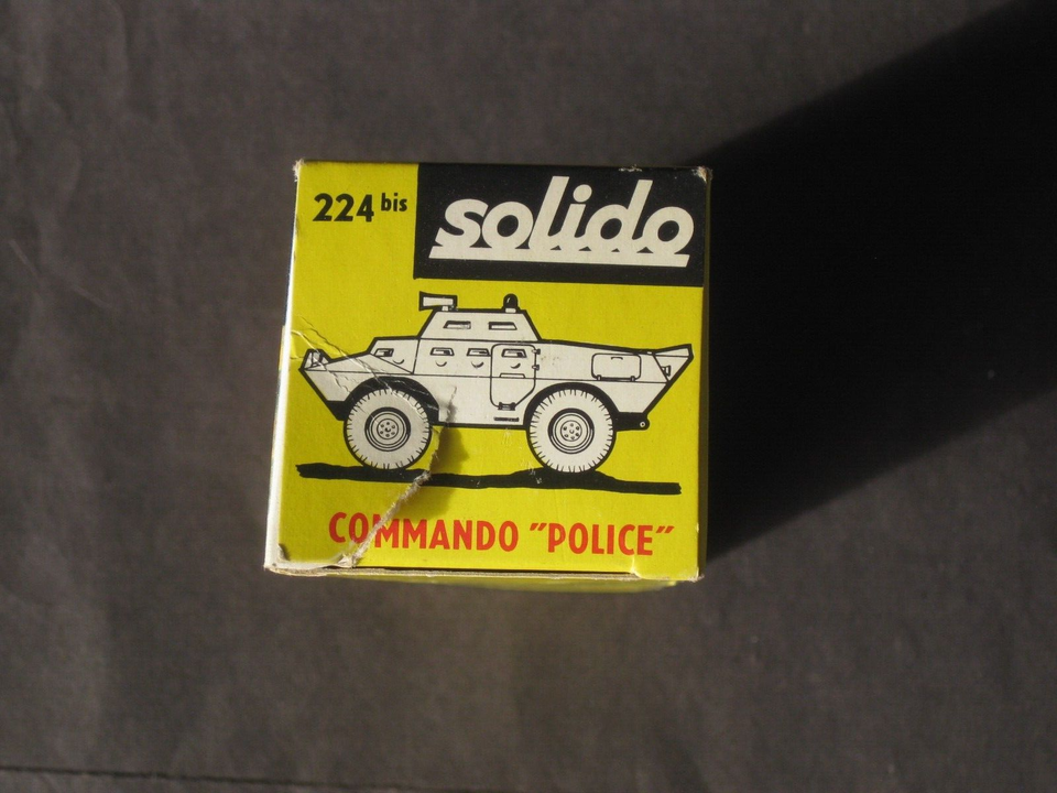 Vintage Solido Commando Police # 224 bis MINT NEW Original Box | eBay