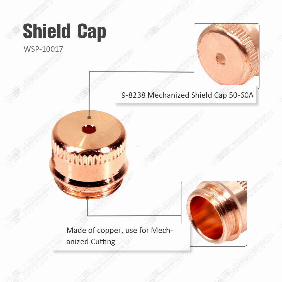 9-8237 9-8238 Plasma Shield Cap 50-60A for Thermal Dynamics SL60 SL100 ...