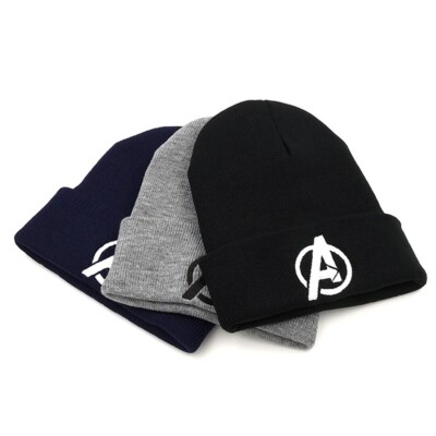 Winter Beanie Hat A Logo Embroidery Men Women Adult Teens Youth Ski ...