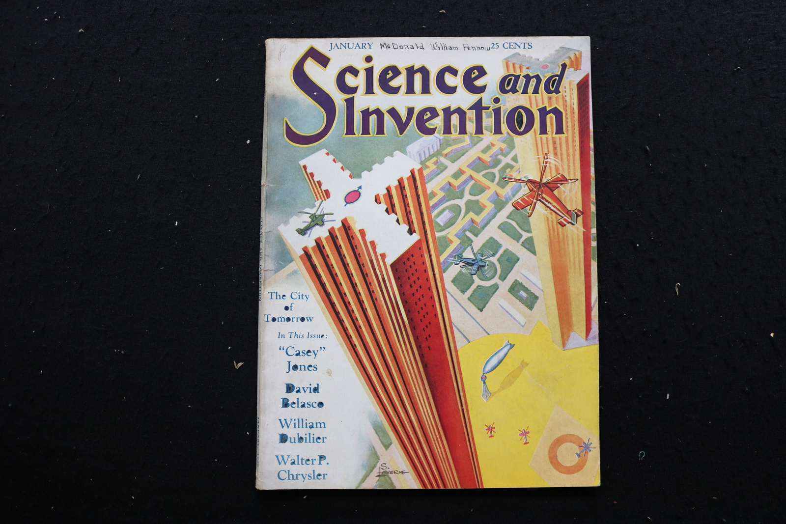 1930 JAN SCIENCE AND INVENTION MAGAZINE - THE CITY OF TOMORROW COVER ...