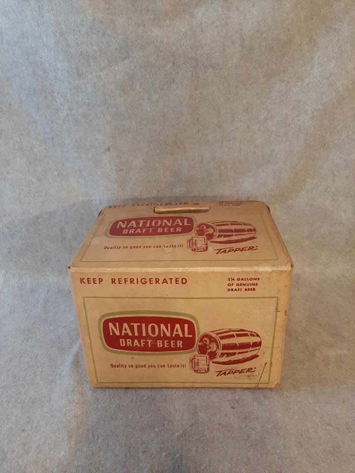 Vintage National Draft Beer Box & Can National Bohemian Baltimore MD ...