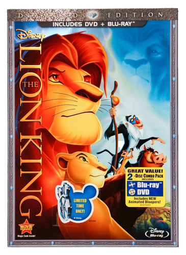 Disney THE LION KING Diamond Edition includes DVD+Blu-Ray, 2-Disc Combo ...