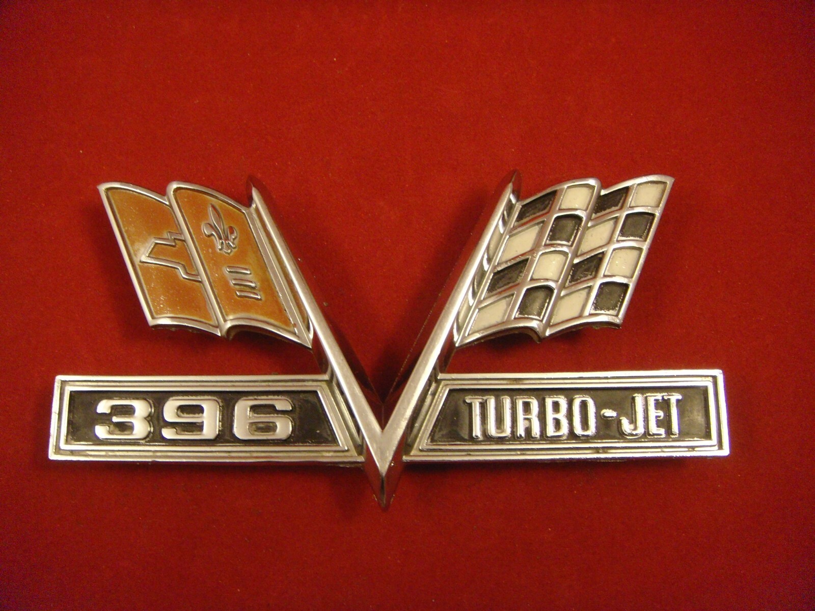 Chevrolet 396 Big Block Emblem Script OEM ~ Excellent. A work of art ...