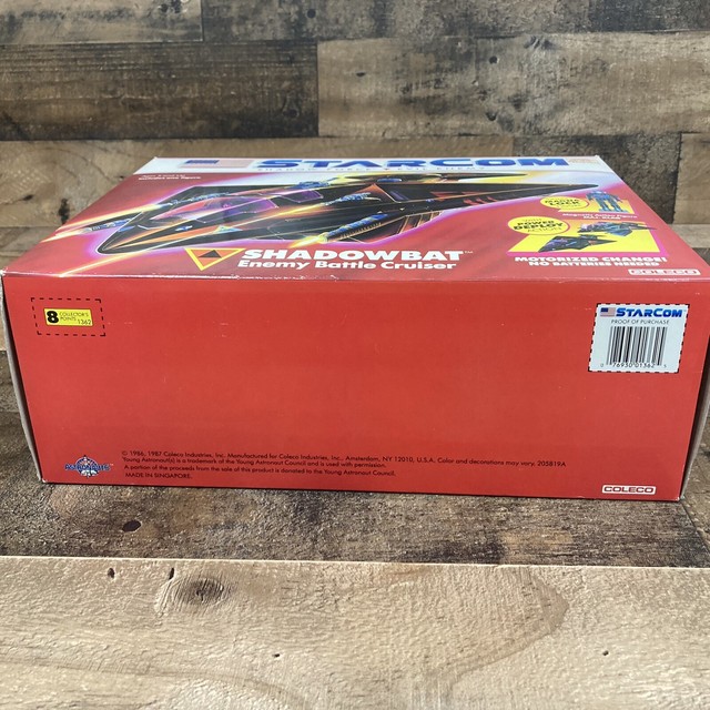 Starcom Shadowbat Battle Cruiser Spaceship Shadow Force 1362 Coleco ...