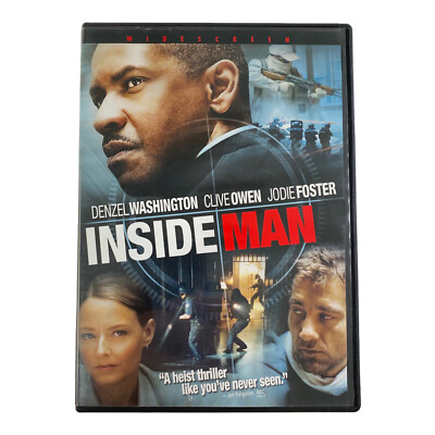 Inside Man (DVD, 2006) Widescreen Crime, Thriller, Denzel Washington ...