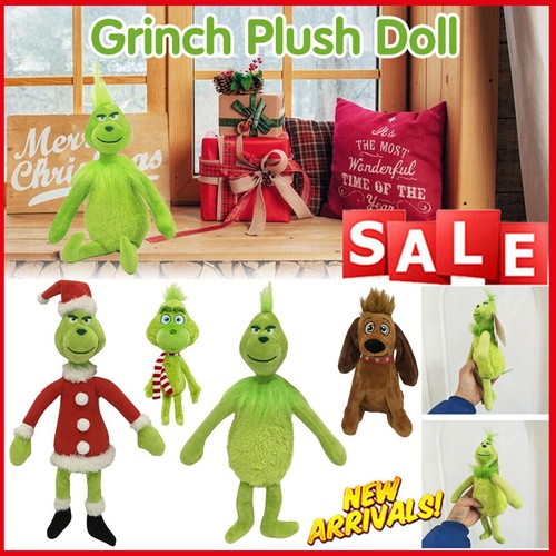 Christmas Grinch Plush Doll Soft Toy Baby Kids Stuffed Teddy Toy Xmas ...