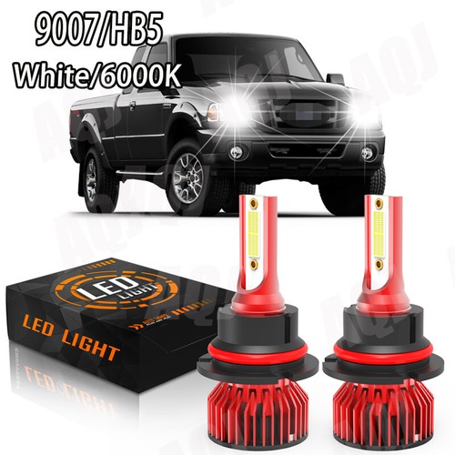 For FORD Ranger 1990-2011 - 2x 9007 HB5 6000K LED Headlight Bulbs High ...