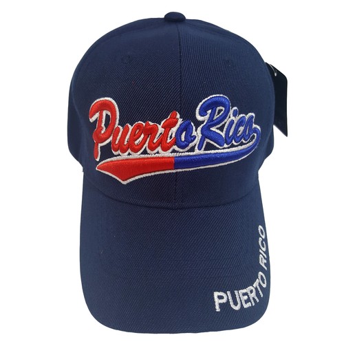PUERTO RICO Baseball Adjustable Blue Hat Cap | eBay