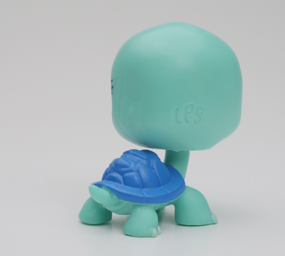 P35 - Hasbro Littlest Pet Shop LPS Blue Shell Turtle | eBay