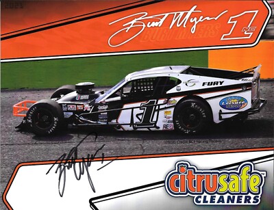 BURT MYERS NASCAR MODIFIED SERIES Autographed HERO CARD 2022 | eBay