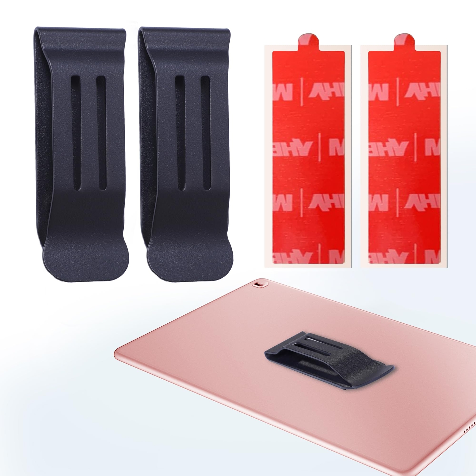 Extra Large Matte Black Attachable Pocket Clip - for Smartphones ...