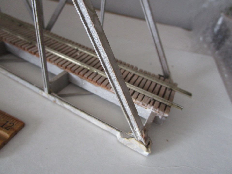 Vintage Pro Wood Built HO 1/87 Scale Truss Bridge Building For Train ...