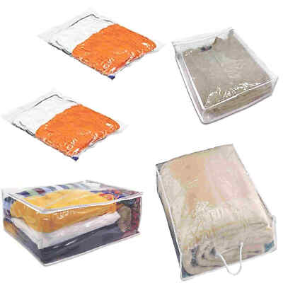 2 Moth Proof Wool Woollen Clothes Jumper Sweater Cushion Under Bed ...