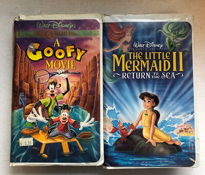 Walt Disney A Goofy Movie & The Little Mermaid 2 Return To The Sea ...