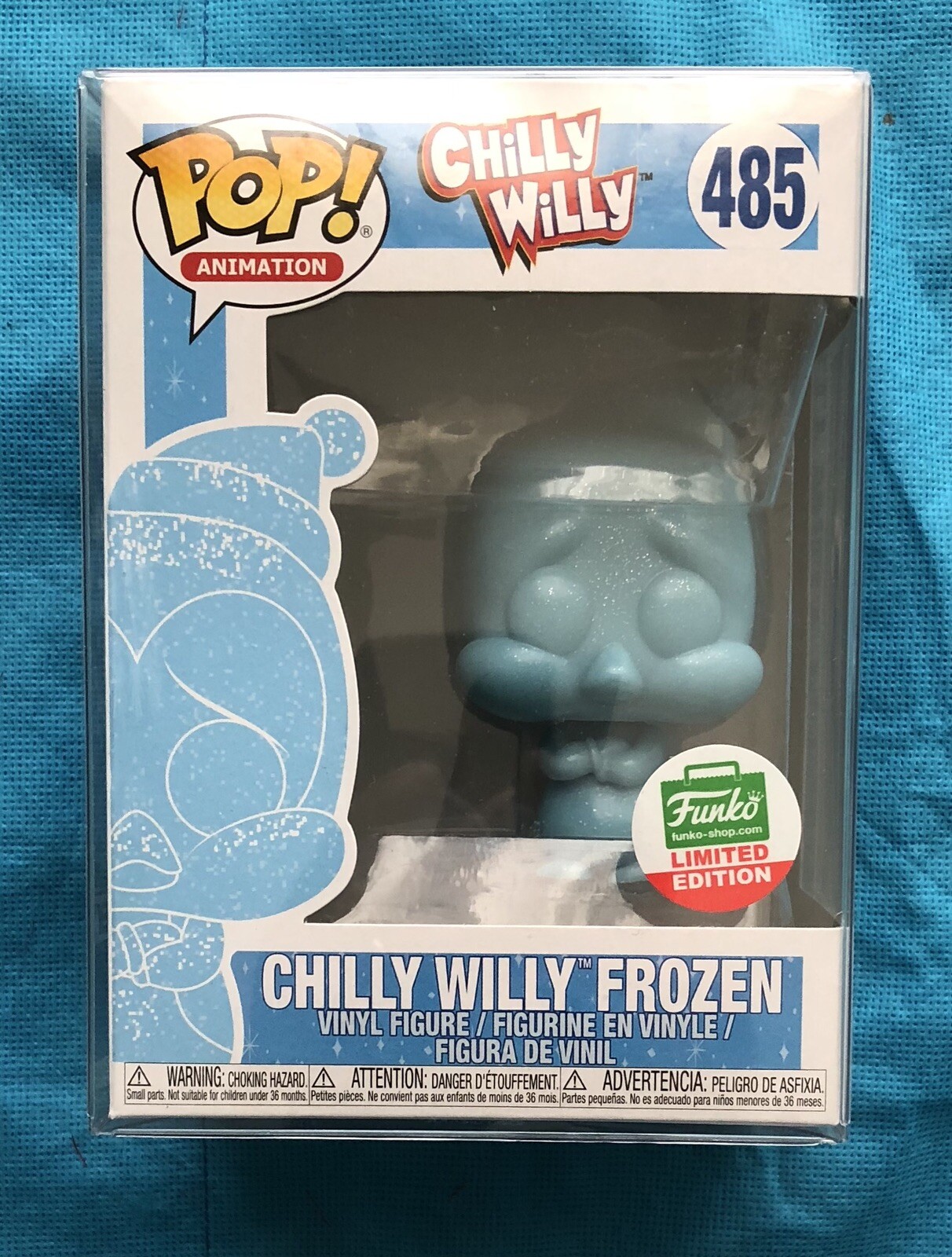 Funko Shop Exclusive Chilly Willy Pop! Translucent Blue Glitter | eBay