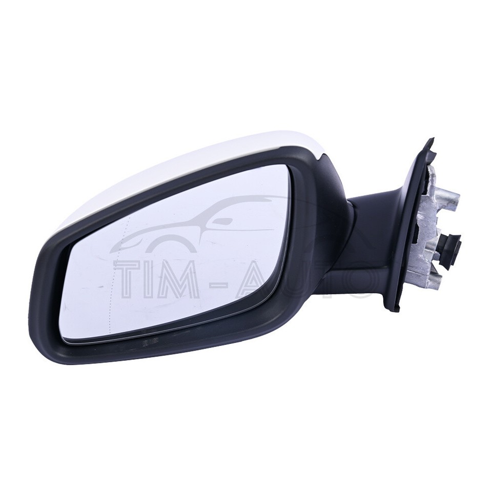 WHITE LEFT DRIVER MIRROR WITH POWER FOLD FOR BMW X1 2016 2017-2021 ...