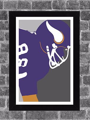 Minnesota Vikings Alan Page Portrait Sports Print Art 11x17 | eBay