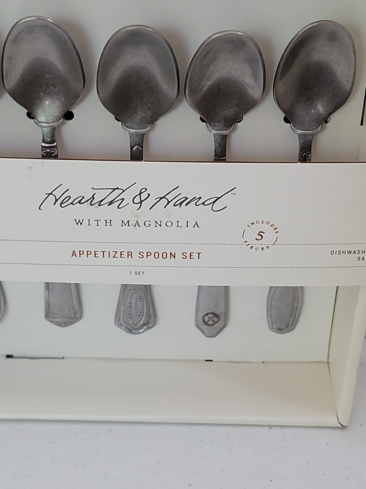 Hearth & Hand Magnolia 5pc Stainless Steel Appetizer Spoon Set ...