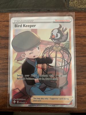 Pokemon Shining Fates Bird Keeper Trainer Full Art Ultra Rare 066/072 ...