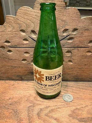 RARE 1980 Huber Brewing The Bank of Wisconsin Beer commemorative brew ...
