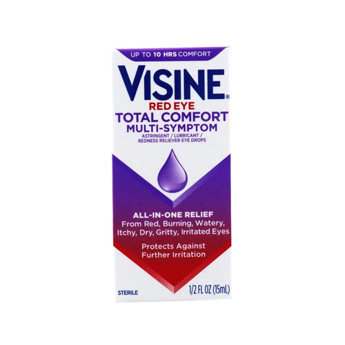 Visine Red Eye Total Comfort Multi-Sympton Eye Drops - 0.5 oz - Exp 10/ ...