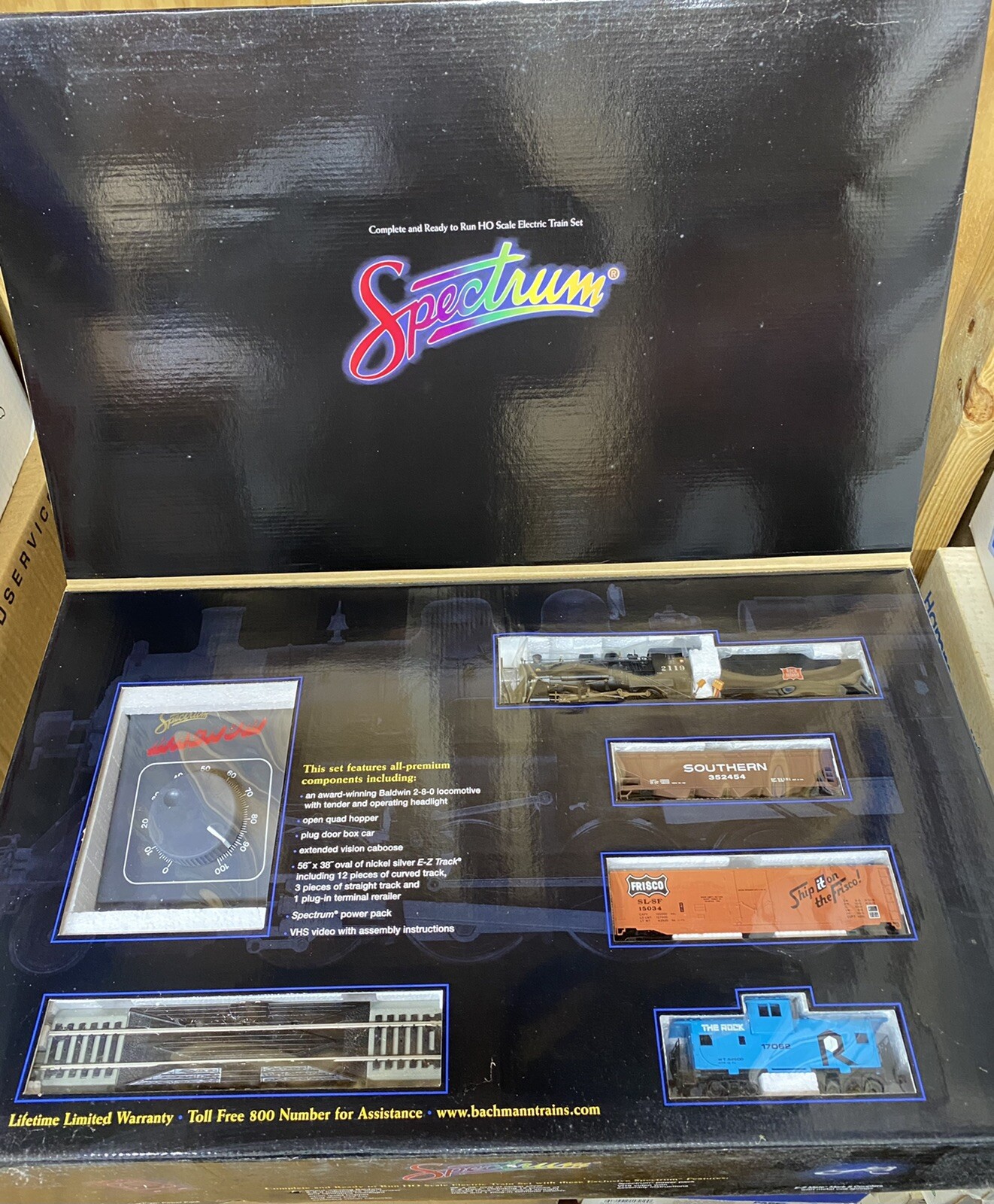 Bachmann Spectrum The Frontiersman ROCK ISLAND HO Train Set 2-8-0 Steam ...