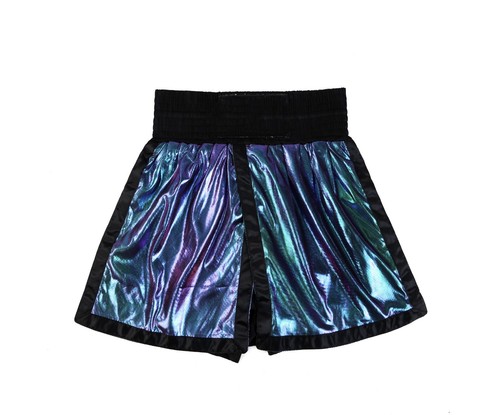 Vintage Purple Blue Laser Satin Boxing Shorts Trunks | eBay