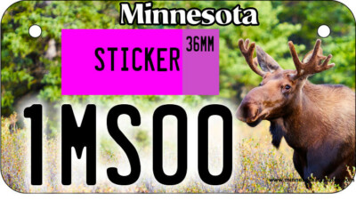 4x7.50 Minnesota Moose ATV License Plate | eBay