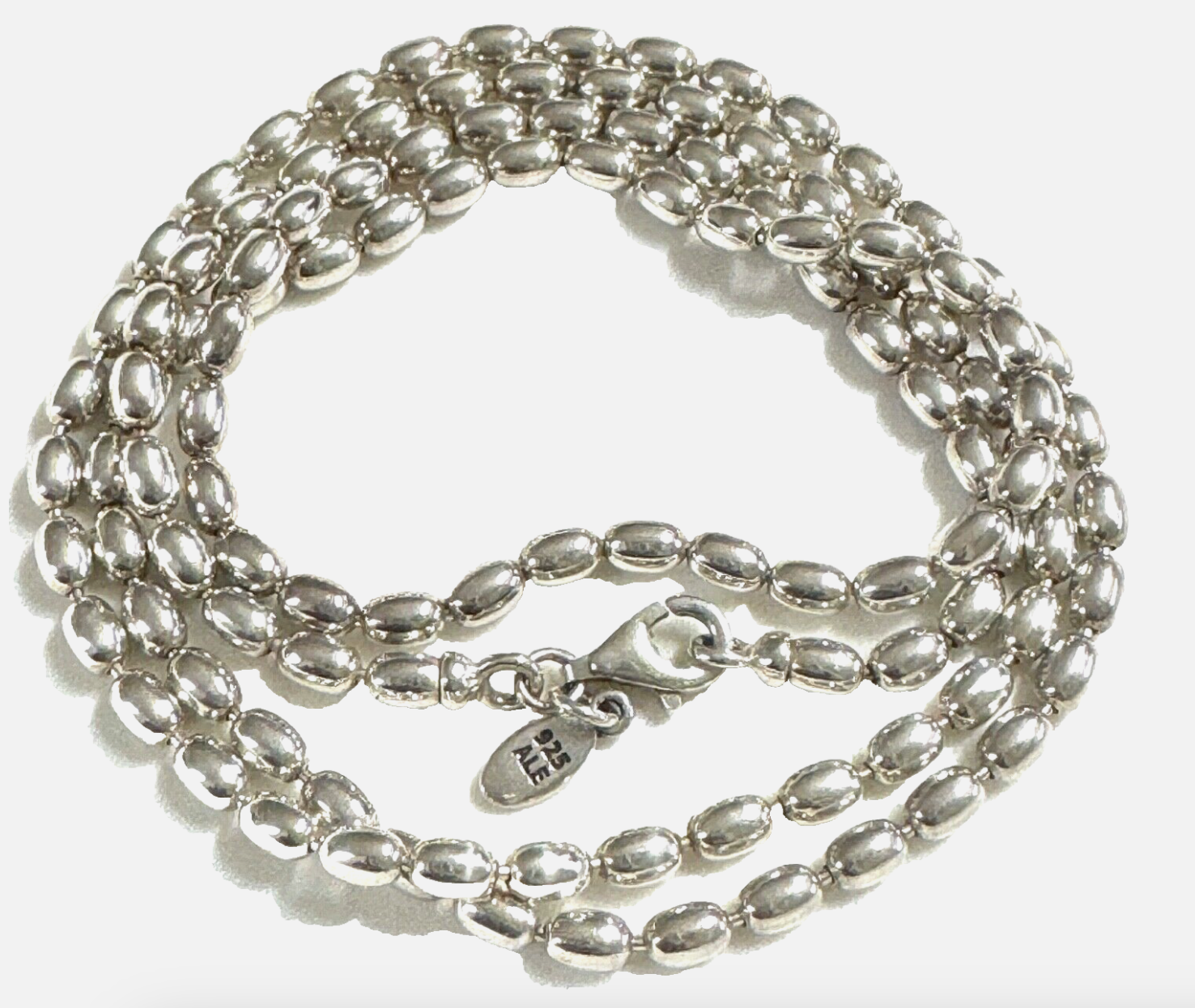 AUTHENTIC PANDORA SILVER CHAIN OVAL LINK NECKLACE 590143-60cm/80cm ...