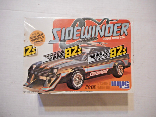 Vintage MPC The Sidewinder Dodge Omni 024 New for '82 Model Kit 1/25 ...