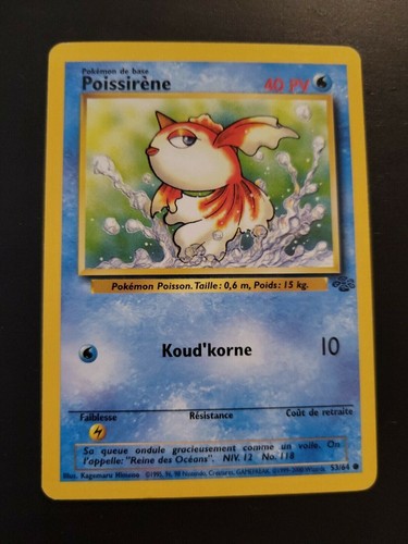 Pokemon TCG Card Jungle set French - Goldeen 53/64 | eBay
