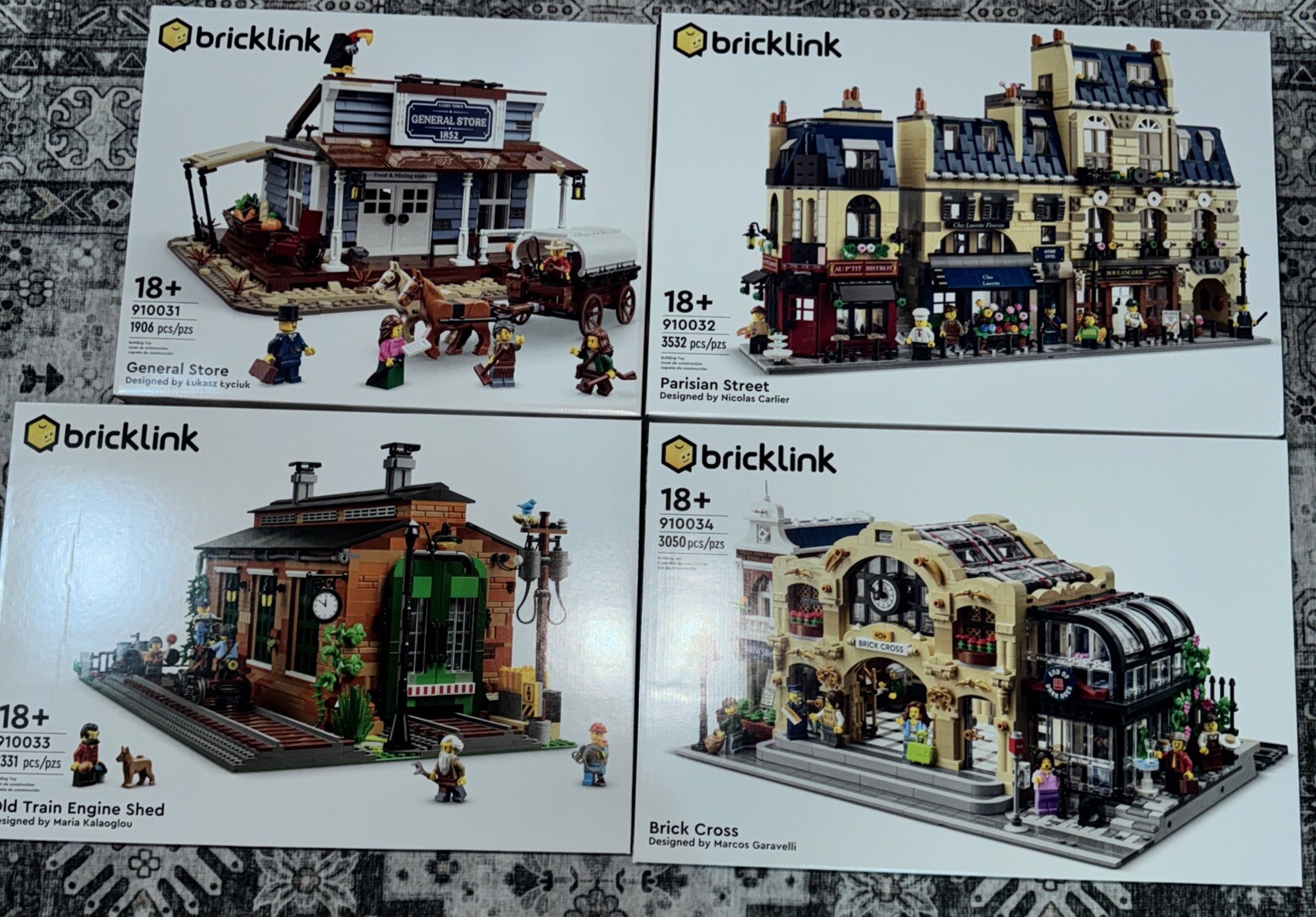 LEGO 910031 910032 910033 910034 Bricklink Limited Edition Retired ...