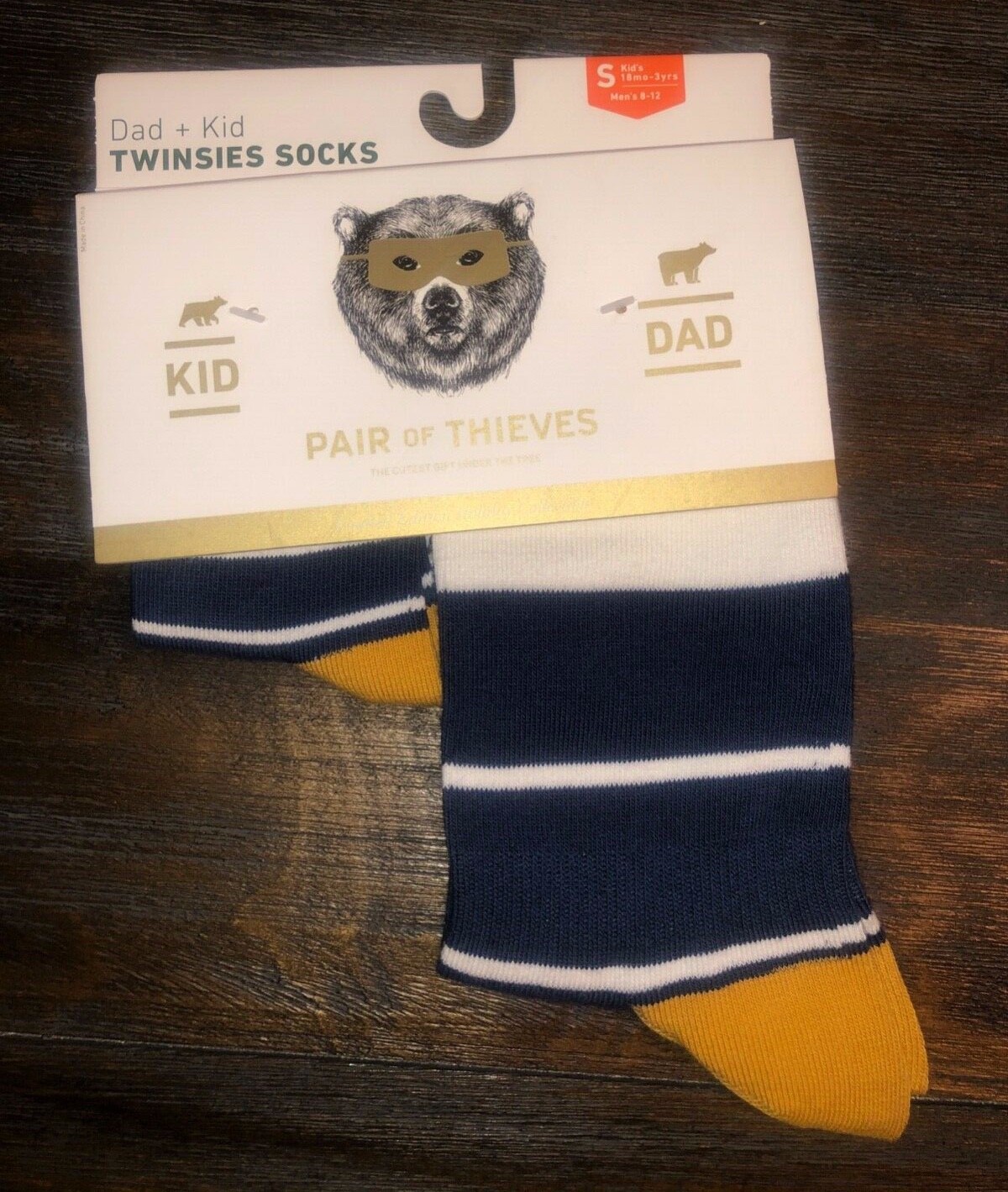 2 Twinsies Sock Set NEW Pair of Thieves Dad & Kid Men Sz 8-12 & Kid S ...