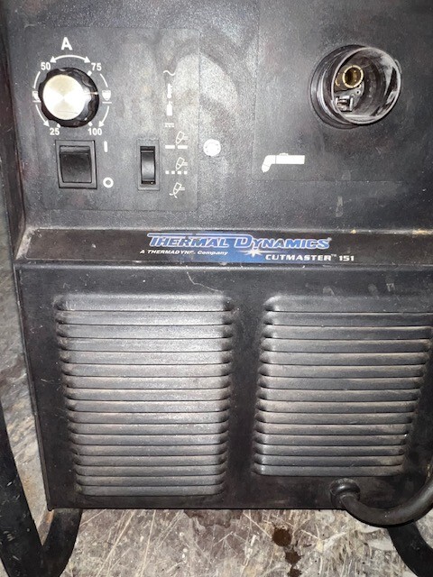 THERMAL DYNAMICS PLASMA CUTTER CUTMASTER 151 1-1/4" CUT CAPACITY 25-100 ...