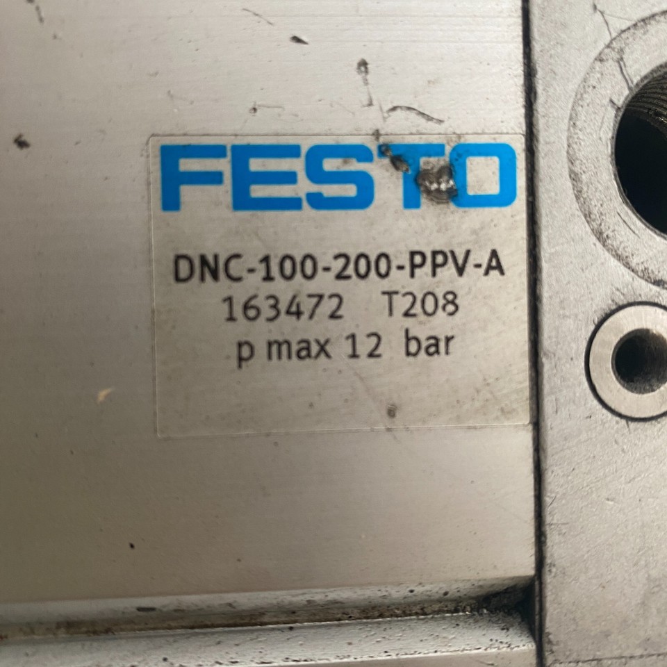 FESTO pneumatic actuator DNC-100-200-PPV-A Bore 100 Stroke 200 cylinder ...
