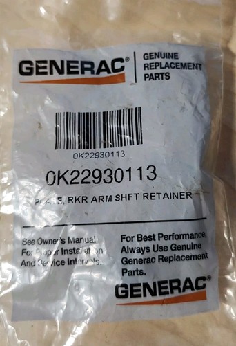 New OEM Generac Rocker Arm Shift Retainer Plate 0K22930113 | eBay
