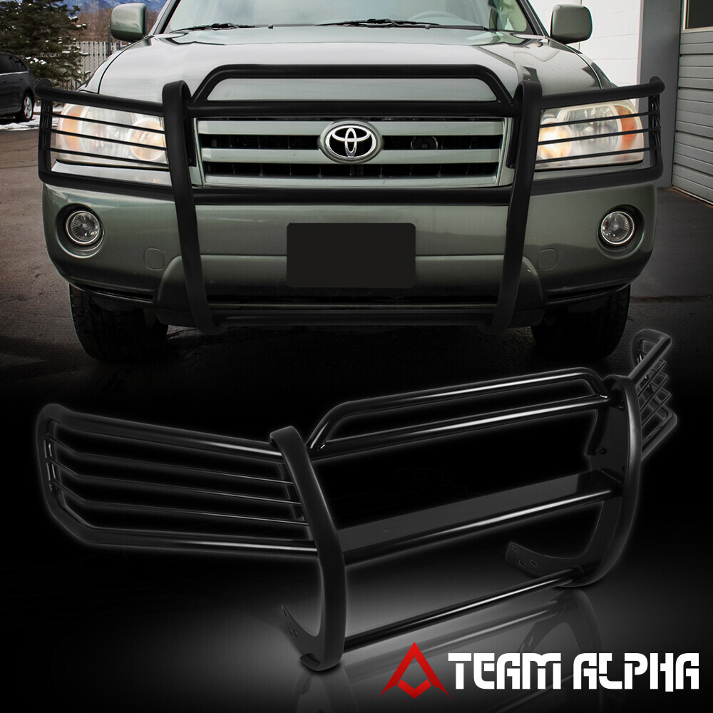 Fit 2001-2007 Toyota Highlander Black Mild Steel Front Bumper Grille ...