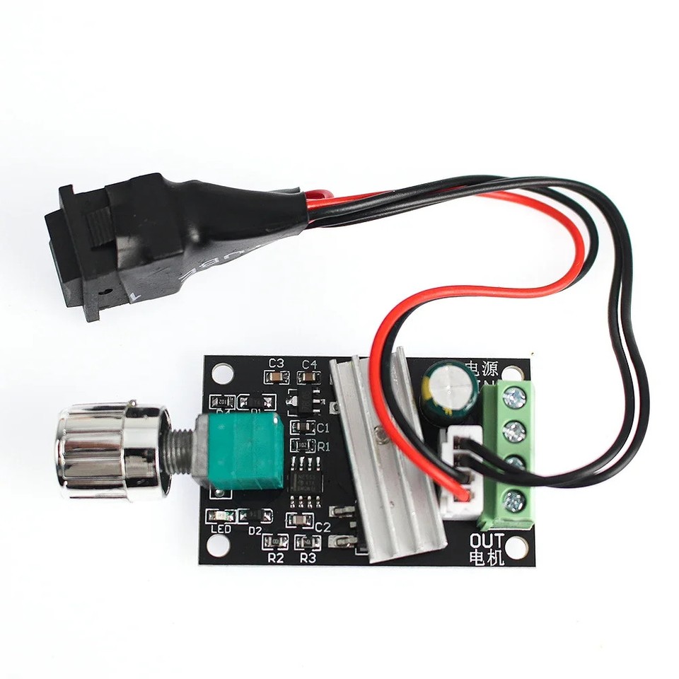 2PCS 6V12V 24V 3A 80W PWM Motor Controller Reversible DC Motor Speed ...