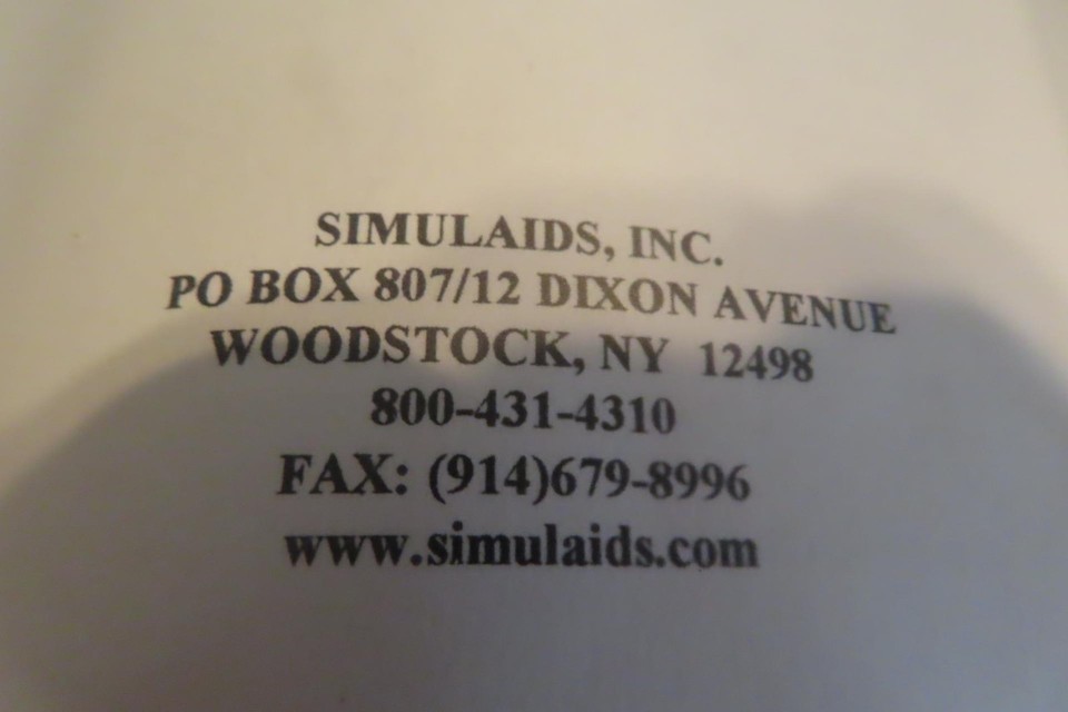 SIMULAIDS INC MOULAGE REPLACEMENT WOUND TEACHING ATOMIC BURN BACK NEW ...